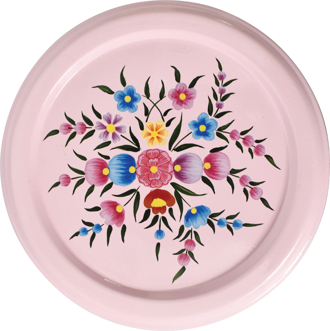 Jaipur - Hand Painted Stainless Steel Medium Storage Tin - Candy Pink